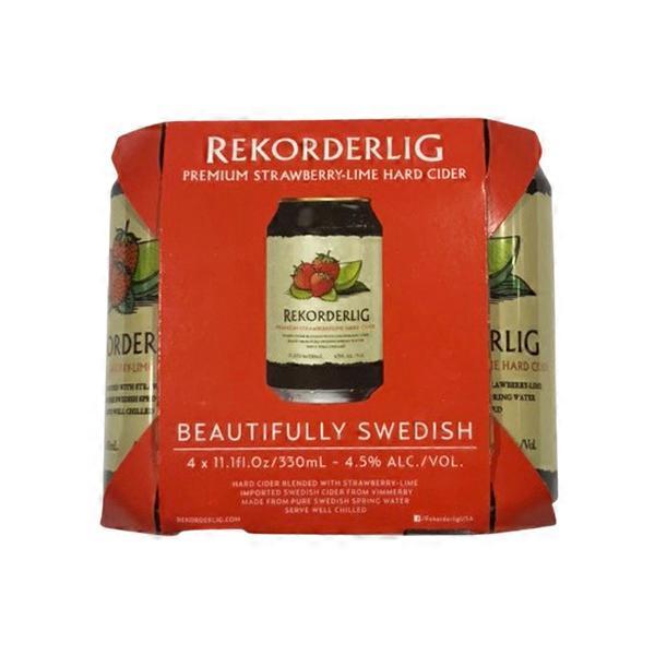 Rekorderlig Premium Strawberry-lime Hard Cider (11.1 fl oz) - Instacart