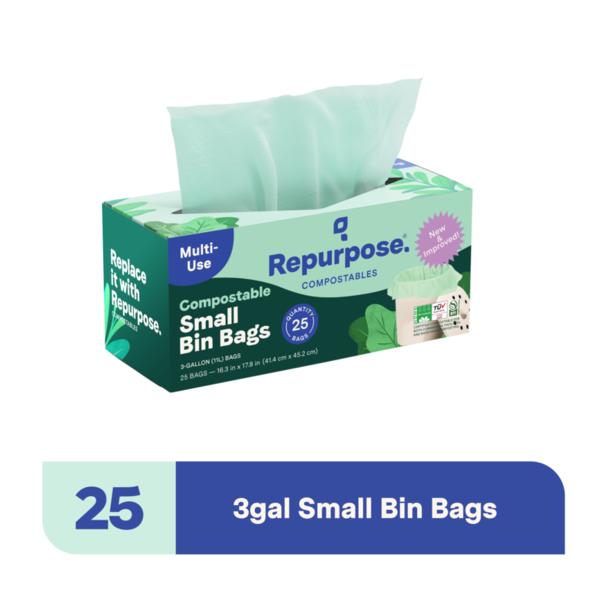 ShopRite Repurpose Compostable Small Bin Bag (3gal), 25 CT Same-Day ...