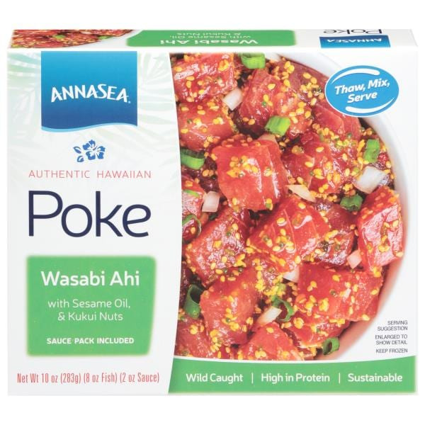 Annasea Foods Group Poke Meal Kit, Wasabi Ahi, Authentic Hawaiian Same ...