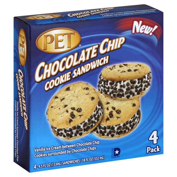 Pet Cookie Sandwich, Chocolate Chip, 4 Pack (45 each) - Instacart