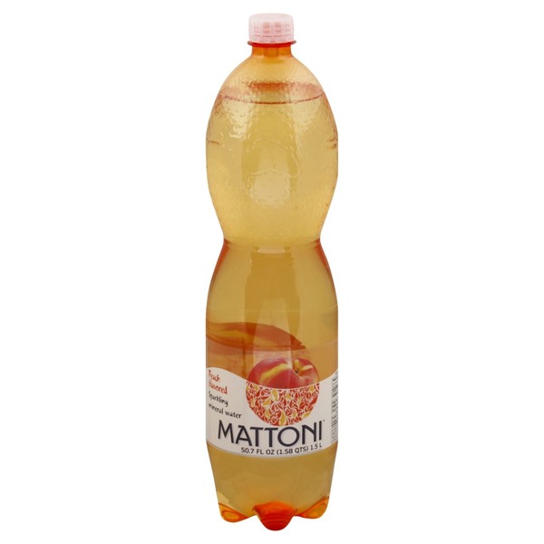 Mattoni Sparkling Mineral Water, Peach Flavored (50.7 oz) - Instacart