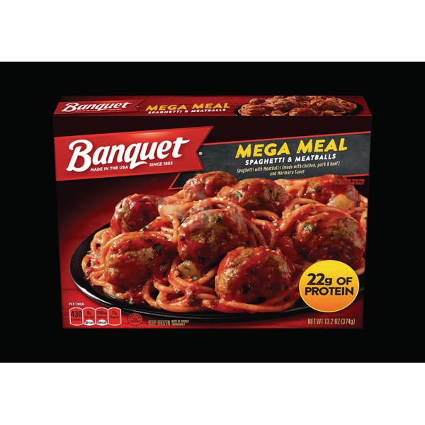 Banquet Spaghetti And Meatballs Mega Meal (13.2 oz) - Instacart