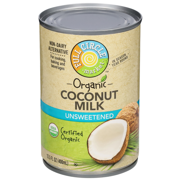 Full Circle Coconut Milk, Unsweetened Same-Day Delivery or Pickup ...
