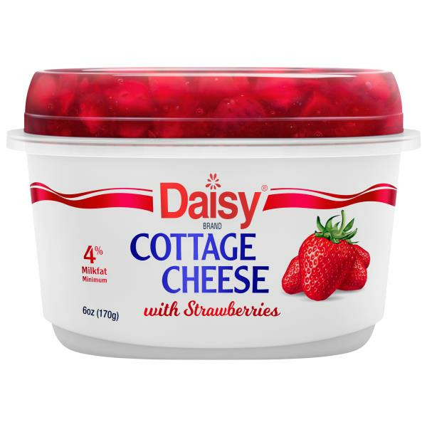 Daisy Cottage Cheese, with Strawberries, 4% Milkfat Minimum Same-Day ...