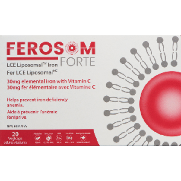 Ferosom Forte Iron Supplement Capsules Same-Day Delivery | Rexall