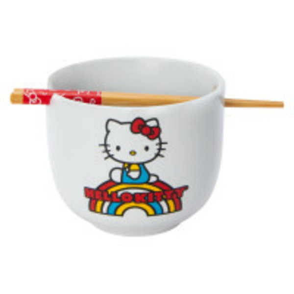 Five Below Hello Kitty Ceramic Bowl With Chopsticks, Large Same-Day ...