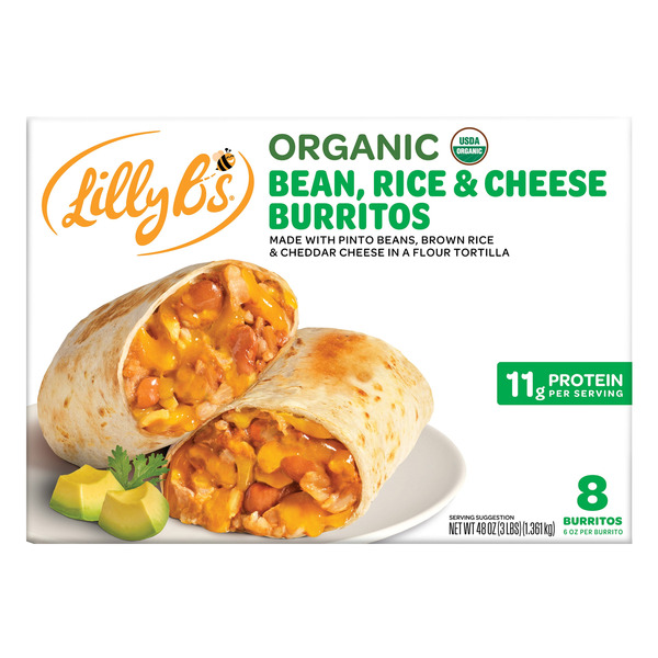 Lilly B's Organic Bean Cheese & Rice Burritos Same-Day Delivery | Costco