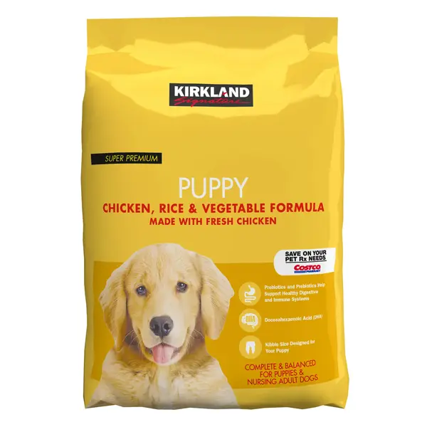 Kirkland Signature Chicken Rice & Vegetable Puppy Food, 20 lb Same-Day ...