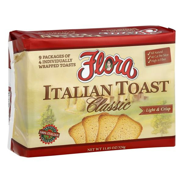 Flora Fine Foods Italian Toast, Classic, Light & Crisp Same-Day ...