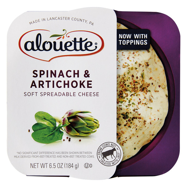 Alouette Spinach & Artichoke Soft Spreadable Cheese Same-Day Delivery ...