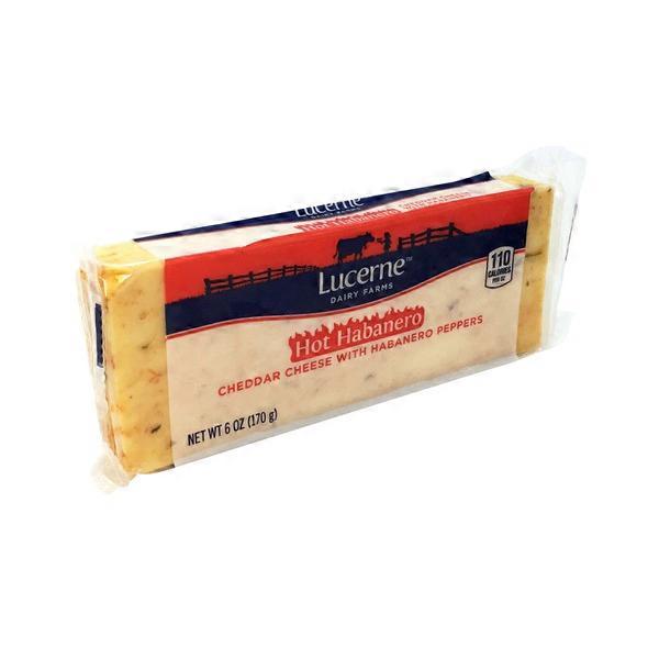Lucerne Dairy Farms Cheddar Cheese With Peppers & Seasoning, Hot ...