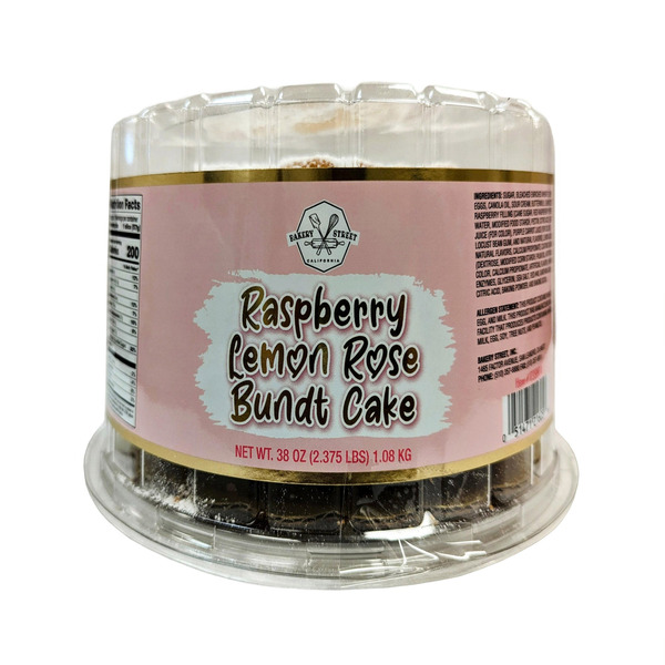 Mane Street Bakery Raspberry Lemon Rose Bundt Cake Same-Day Delivery ...