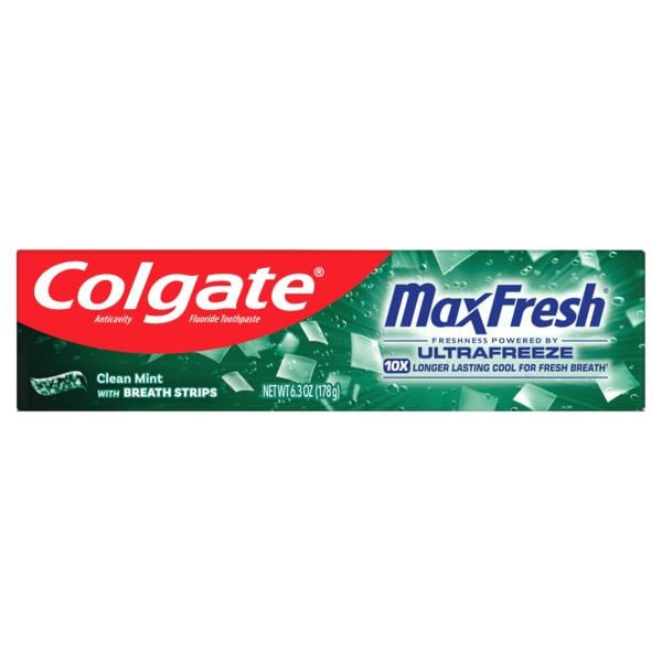 Publix Colgate Whitening Toothpaste With Mini Breath Strips, Clean Mint ...