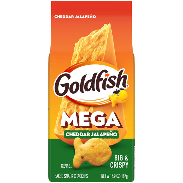 Pepperidge Farm Goldfish Cheddar Jalapeño Baked Snack Crackers Same-Day ...