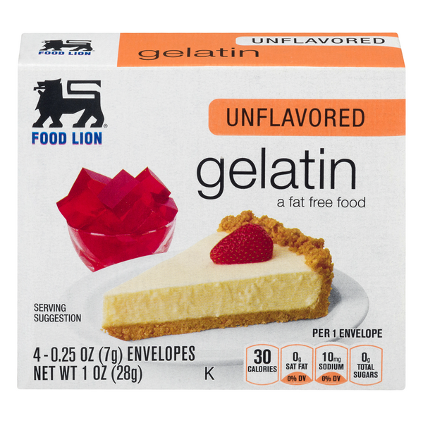 Food Lion Food Lion Unflavored Fat Free Gelatin Same-Day Delivery or ...