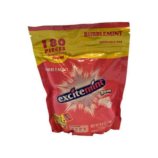 Excitemint Bubblemint Sugar Free Gum Car Pack Refill Bag (180 ct ...