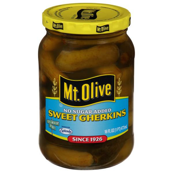 Publix Mt. Olive Sweet Gherkins No Sugar Added Pickles with Splenda ...