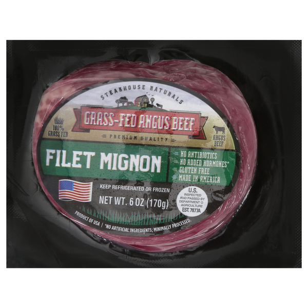 Food Lion Steakhouse Naturals Angus Beef, Grass-Fed, Filet Mignon Same ...