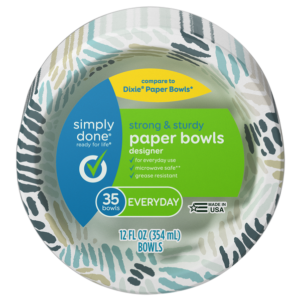 Simply Done Paper Bowls, Strong & Sturdy, Everyday Same-Day Delivery or ...