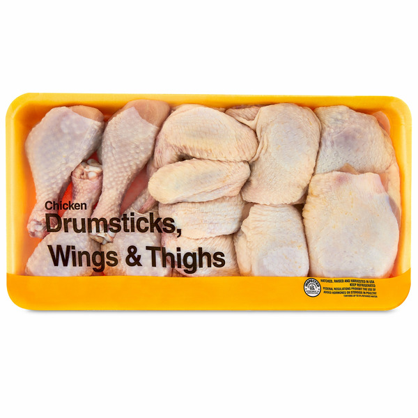 Walmart Freshness Guaranteed Bone In Chicken Thighs Drumsticks & Wings ...