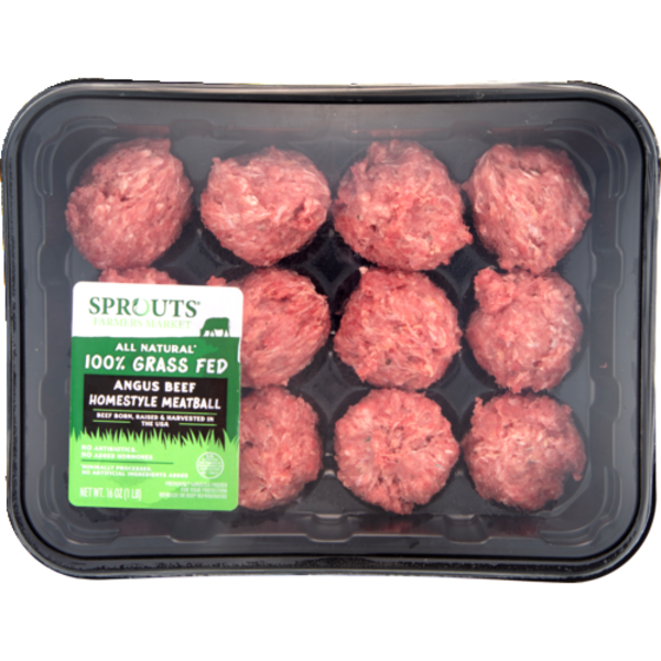 Sprouts 100% Grass-Fed Beef Homestyle Meatballs Same-Day Delivery or ...