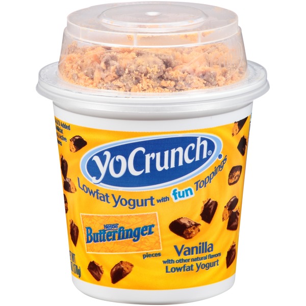 YoCrunch Vanilla with Butterfinger Pieces Lowfat Yogurt (6 oz) - Instacart