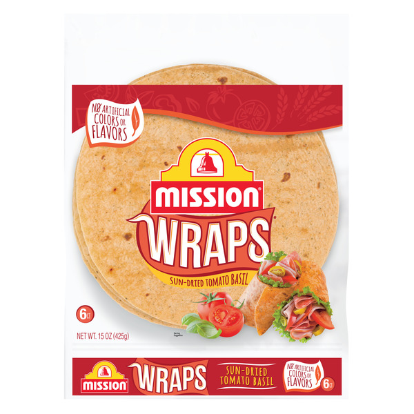 ShopRite Mission Wraps Sun-Dried Tomato Basil Tortillas Same-Day ...