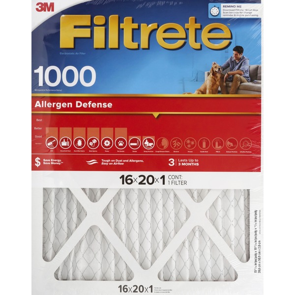 3M Air Filter, High Performance, 1000 (1 each) - Instacart