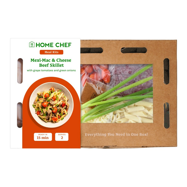 Kroger Home Chef Mexi-Mac & Cheese Beef Skillet With Grape Tomatoes And ...