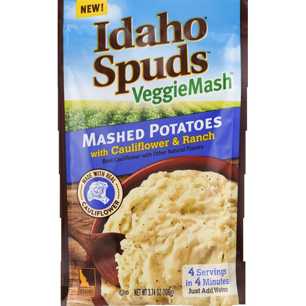 Idaho Spuds Mashed Potatoes, with Cauliflower & Ranch (3.74 oz) - Instacart