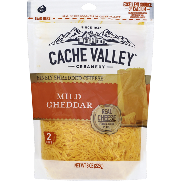 Cache Valley Cheese, Finely Shredded, Mild Cheddar Same-Day Delivery or ...