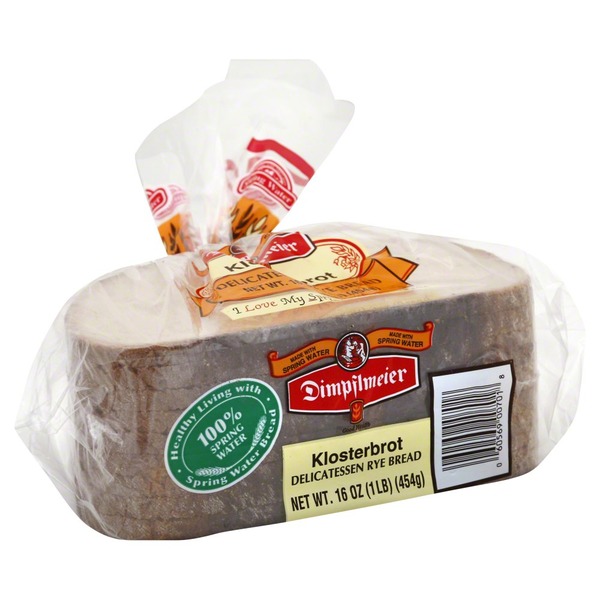 Dimpflmeier Bread, Delicatessen Rye, Klosterbrot (16 oz) - Instacart