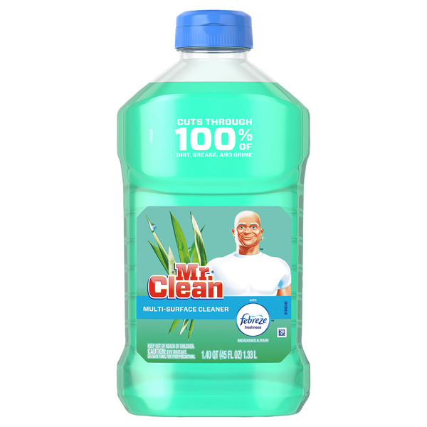Mr. Clean with Febreze Meadows and Rain Multi-Surface Cleaner Same-Day ...