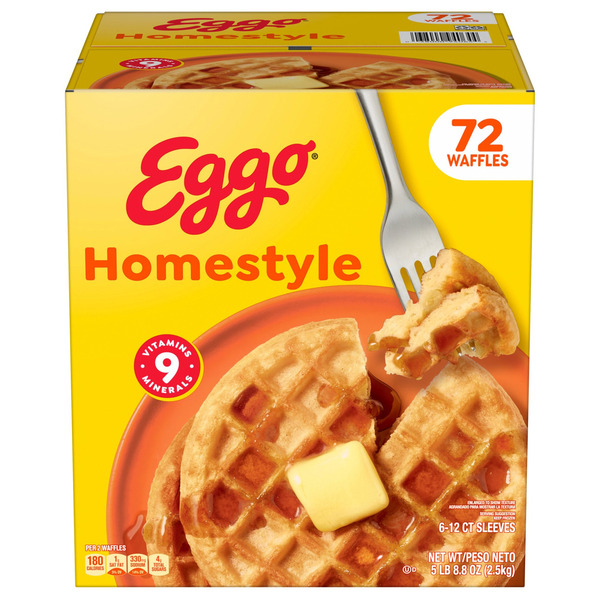 Eggo Homestyle Waffles, 72-count Same-Day Delivery | Costco