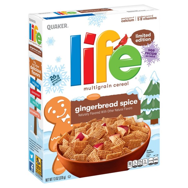 Quaker Gingerbread Spice Cereal (13 oz) - Instacart