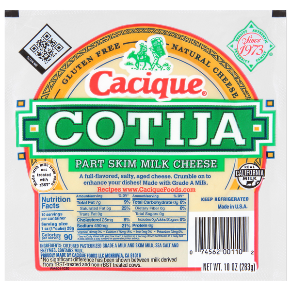Cacique Cheese, Part Skim Milk, Cotija Same-Day Delivery or Pickup ...