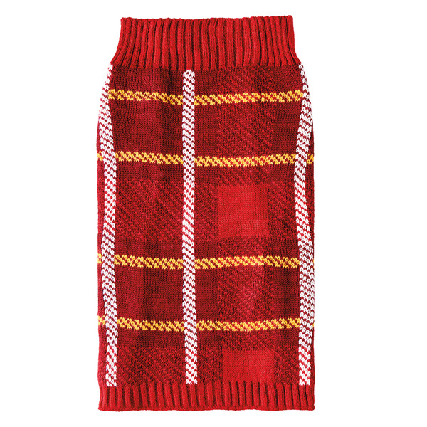 ALDI Plaid Sweater - Red Same-Day Delivery or Pickup | Instacart