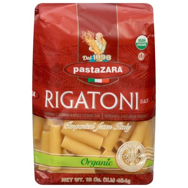 Pasta Zara Rigatoni, Organic, No. 43 Same-Day Delivery or Pickup | Publix