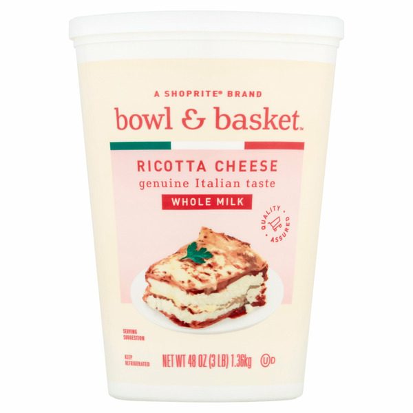 ShopRite Bowl & Basket Whole Milk Ricotta Cheese Same-Day Delivery or ...
