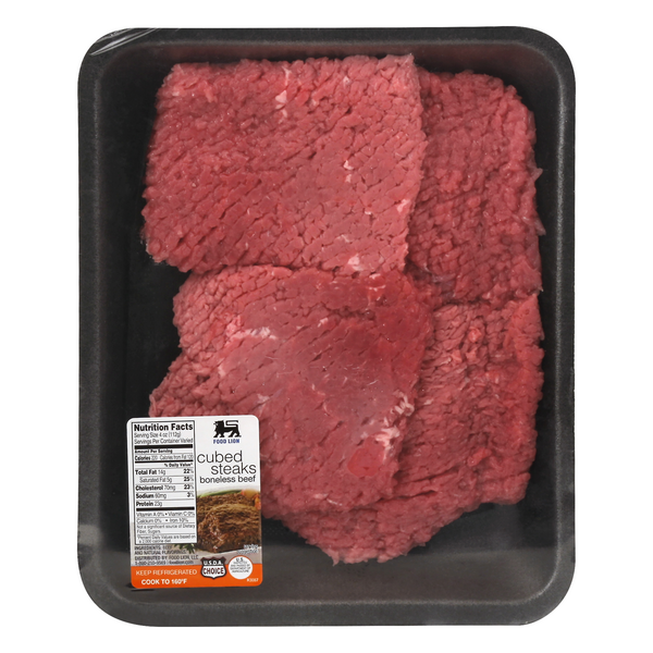 Food Lion Beef Cube Steak 4 Pack Same-Day Delivery or Pickup | Instacart