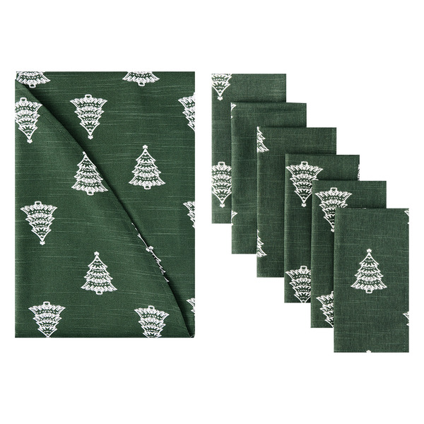 ALDI Huntington Home 70" Round Grey Jacquard Tablecloth Same-Day ...