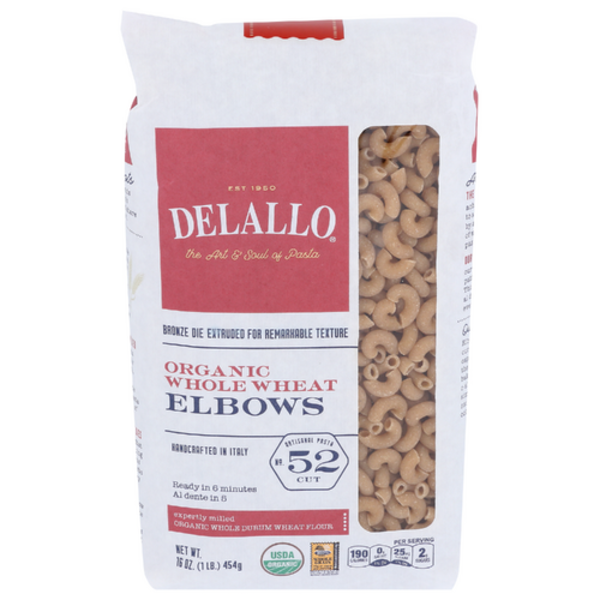 DeLallo Pasta, Organic, Elbows, Whole Wheat Same-Day Delivery or Pickup ...