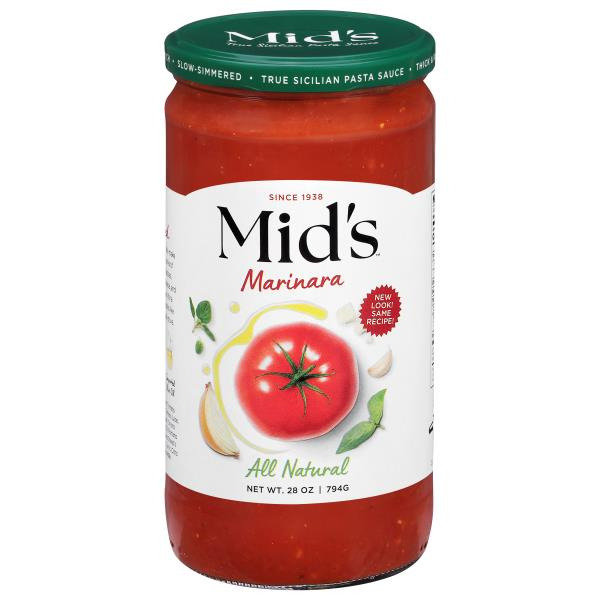 MID’S Pasta Sauce, True Sicilian, Marinara Same-Day Delivery or Pickup ...