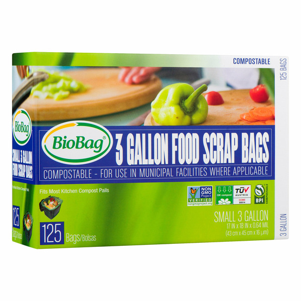 Bio Bag Food Waste Bag, 3 gal, 125-count Same-Day Delivery | Costco