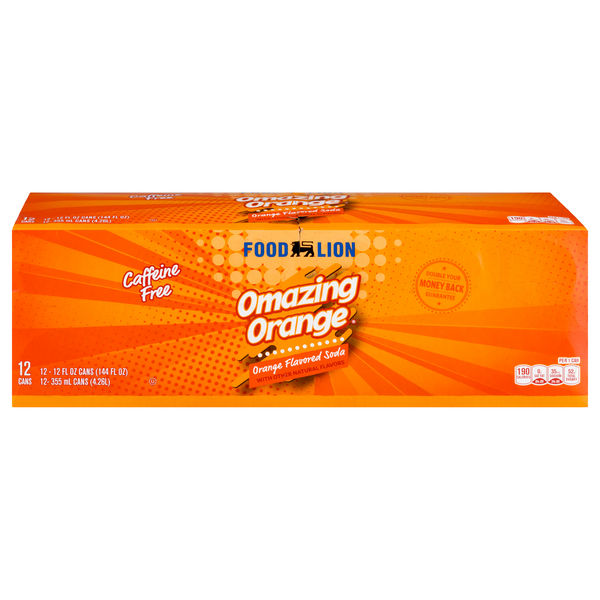Food Lion Food Lion Soda, Caffeine Free, Omazing Orange Same-Day ...