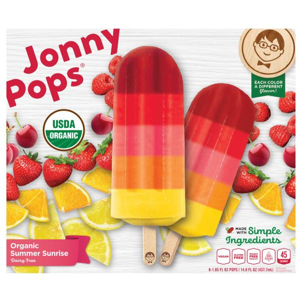 JonnyPops Pops, Dairy Free, Organic, Summer Sunrise Same-Day Delivery ...