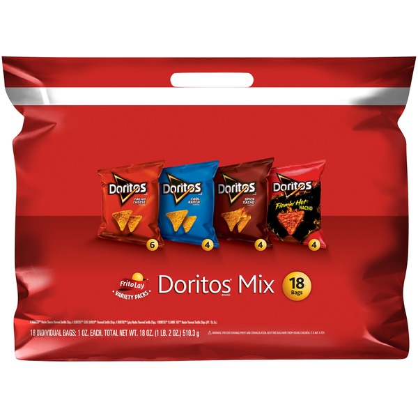 Doritos Variety Pack Tortilla Chips (18 oz) - Instacart