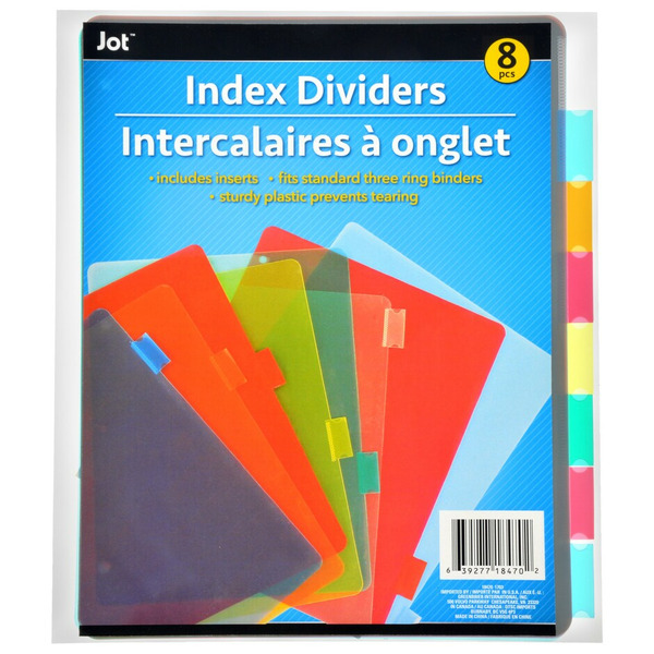 Jot Poly Index Dividers Same-Day Delivery | Dollar Tree