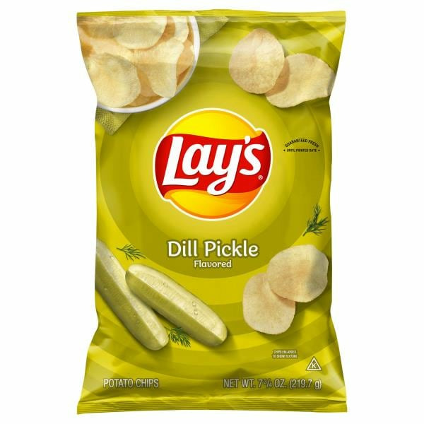 Lay S Dill Pickle Flavored Potato Chips Same Day Delivery Or Pickup