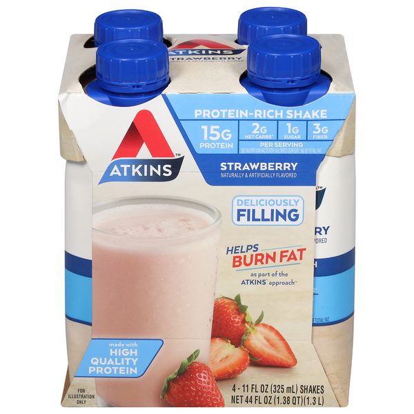 Atkins Protein-Rich Shake, Strawberry Same-Day Delivery or Pickup | Publix